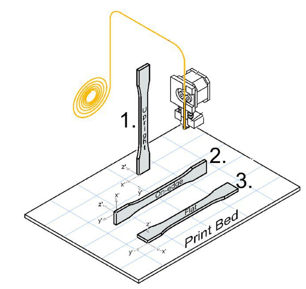 Solved The figure below shows a 3D printed polymer tensile | Chegg.com