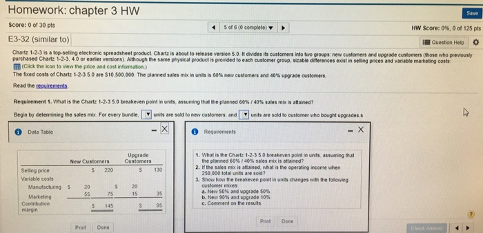 Solved Homework Chapter 3 Hw Score 0 Of 30 Pts E3 32