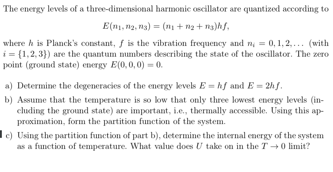 Solved Statistical Mechanics. Statistical Physics. Determine | Chegg.com