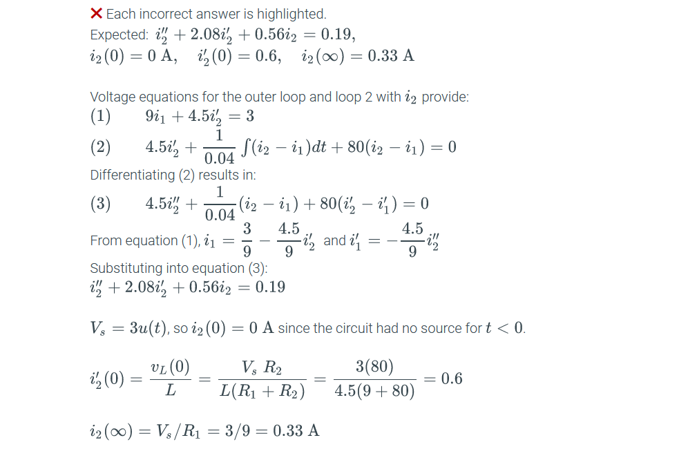 Solved Jump to level 1 The differential equation describing | Chegg.com