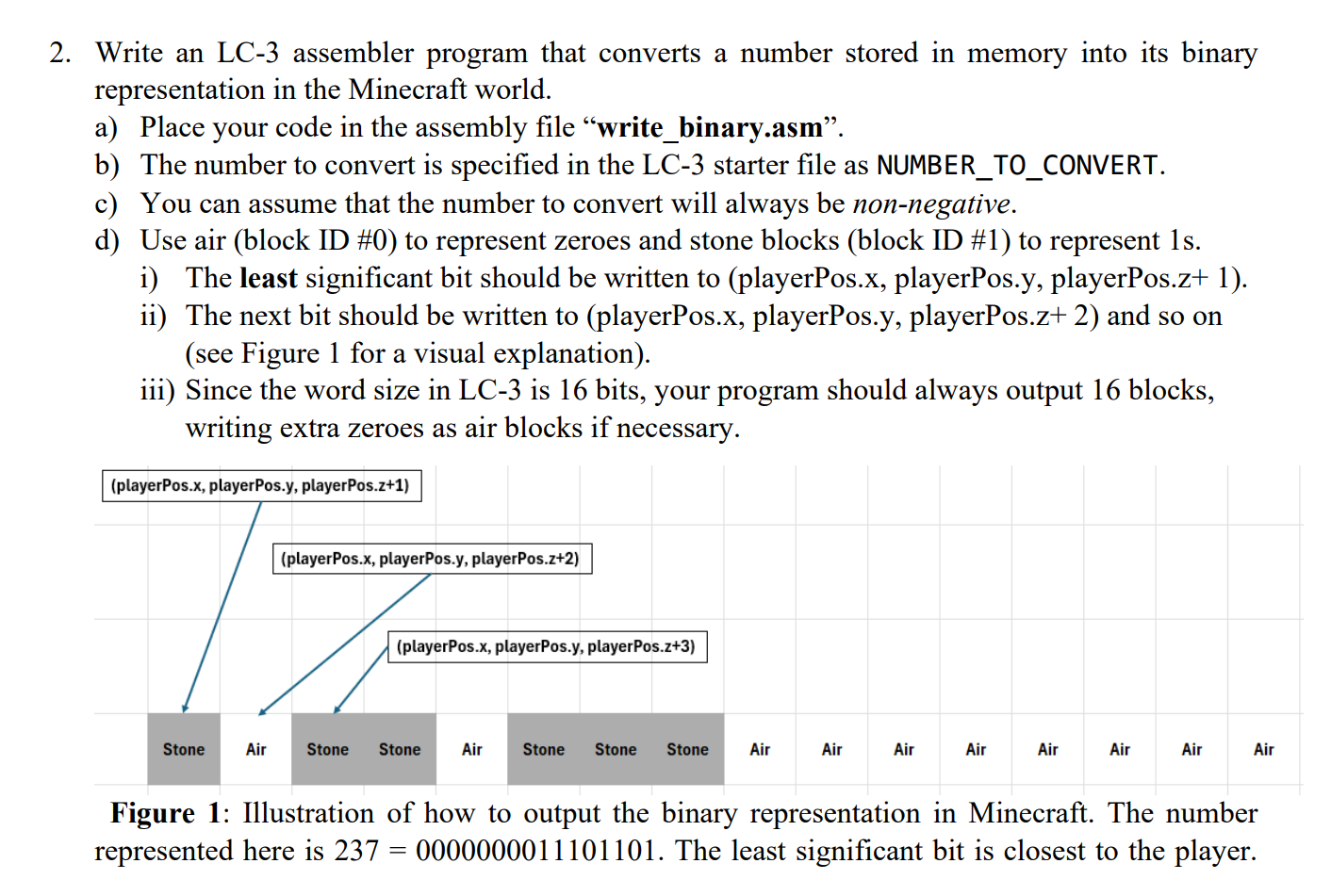 Solved Write An Lc 3 assembler Program That Converts A