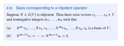 Solved 8.55 Basis corresponding to a nilpotent operator | Chegg.com