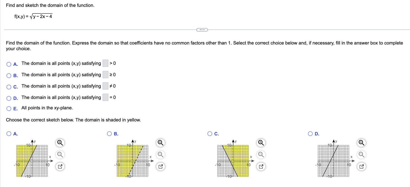 Solved Find the domain of the function. Express the domain | Chegg.com