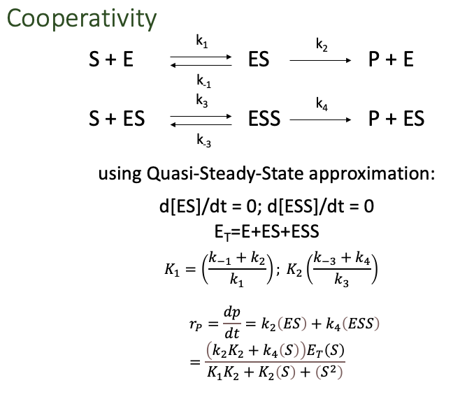 Solved Given the example of cooperativity using the | Chegg.com