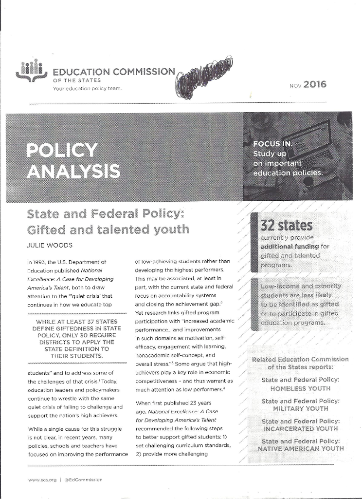 Policy Analysis Memo Write a memorandum to the | Chegg.com