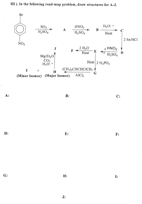 Solved III ). In the following road-map problem, draw | Chegg.com