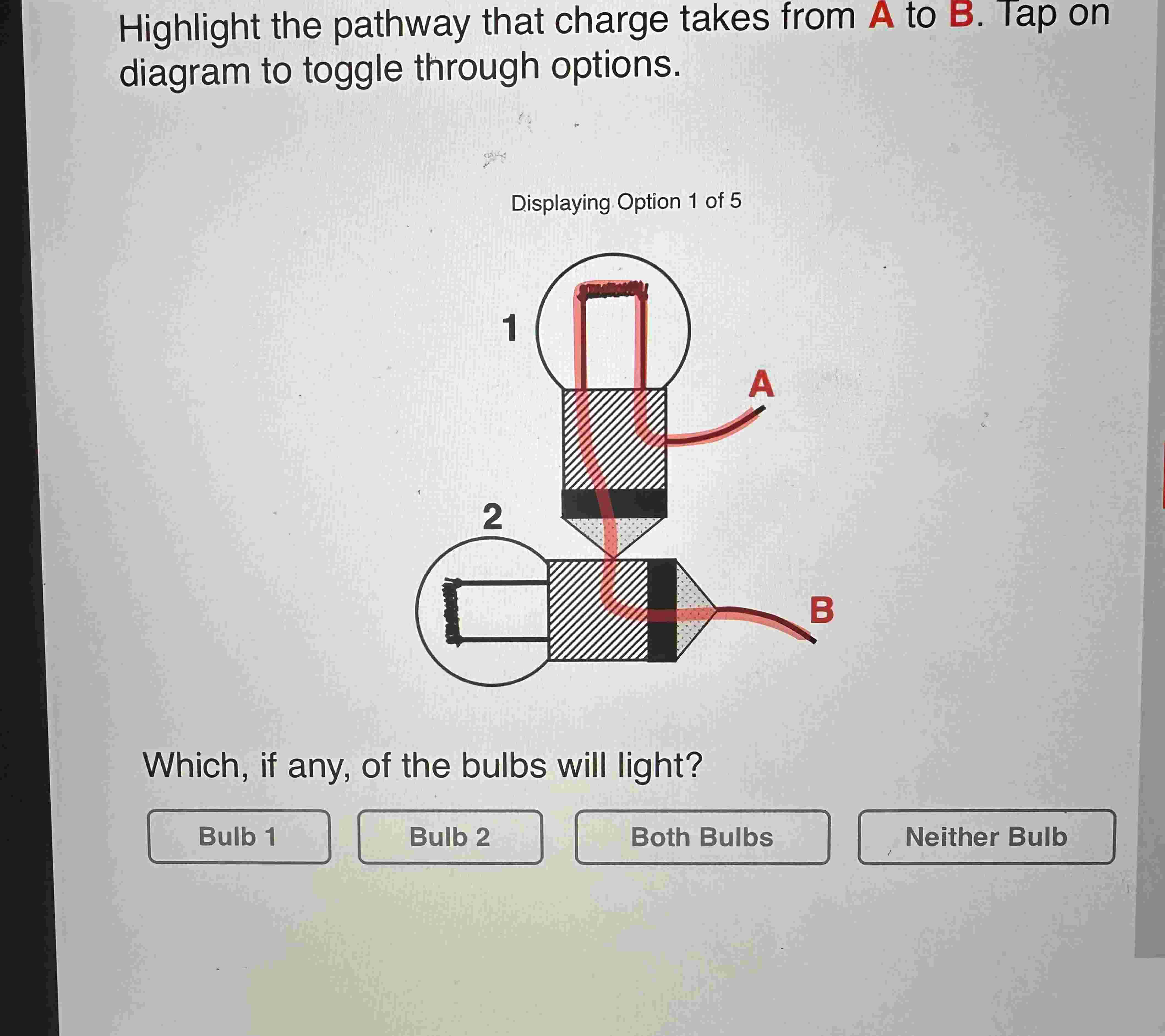 Solved Highlight the pathway that charge takes from A ﻿toB. | Chegg.com