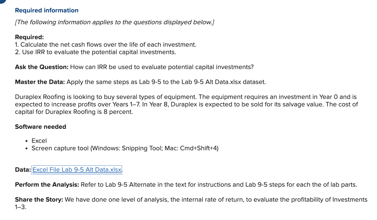 Solved Required Information The Following Information 