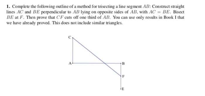 Solved 1. Complete the following outline of a method for | Chegg.com