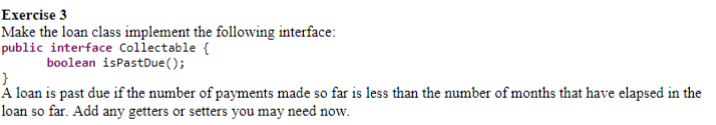 Solved import java.time.LocalDate; public class Loan { | Chegg.com