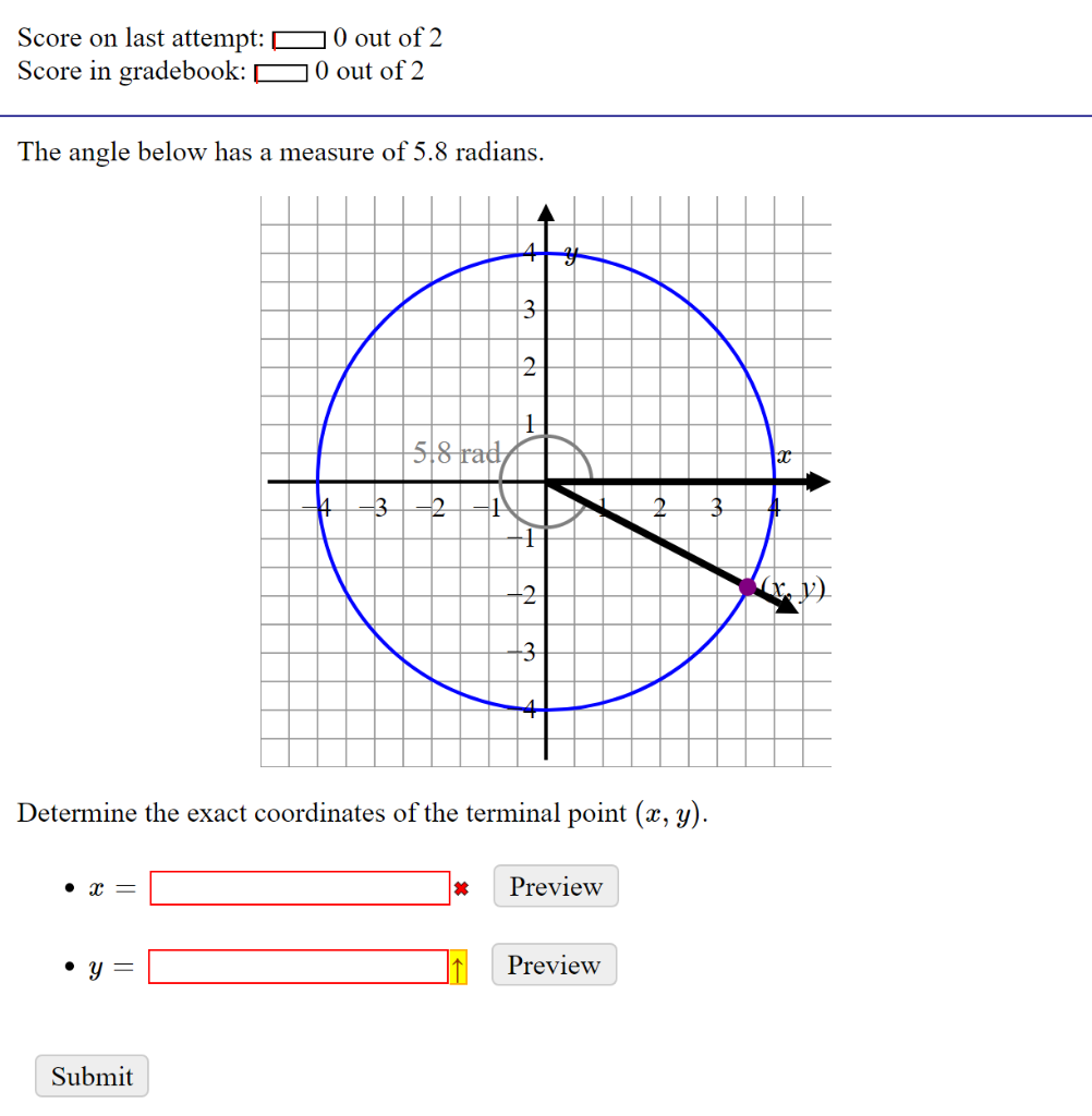 Solved Score on last attempt: 0 out of 2 Score in gradebook: | Chegg.com