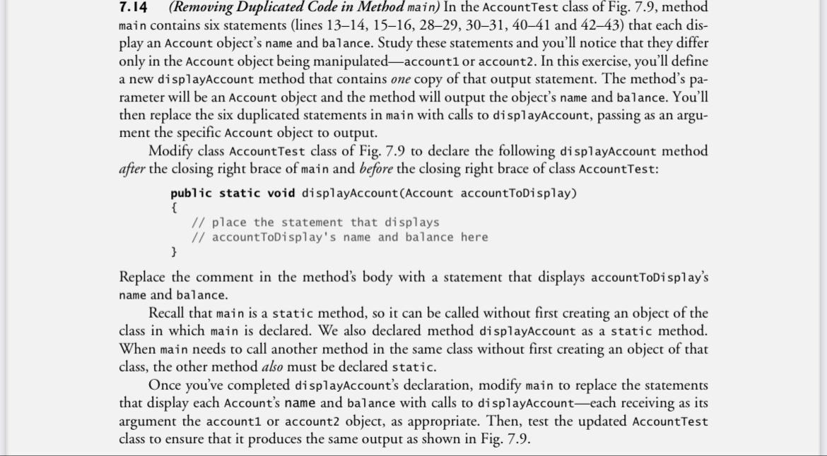 Solved 7.10 (Modified Account Class) Modify class Account | Chegg.com Solved 7.10 (Modified Account Class) Modify class Account | Chegg.com