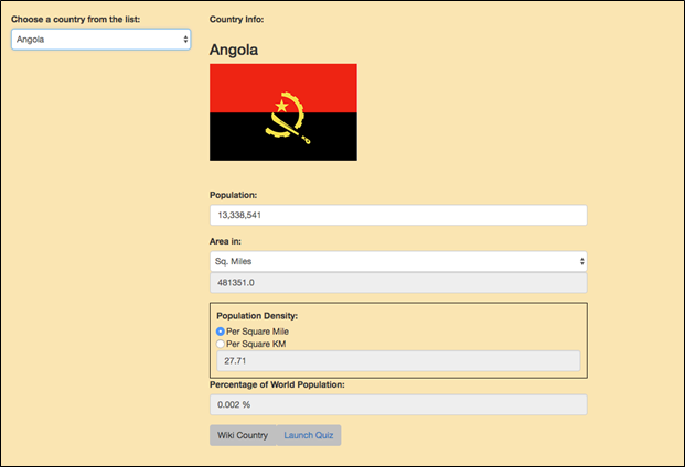 Solved Countries of the World site made from html, | Chegg.com