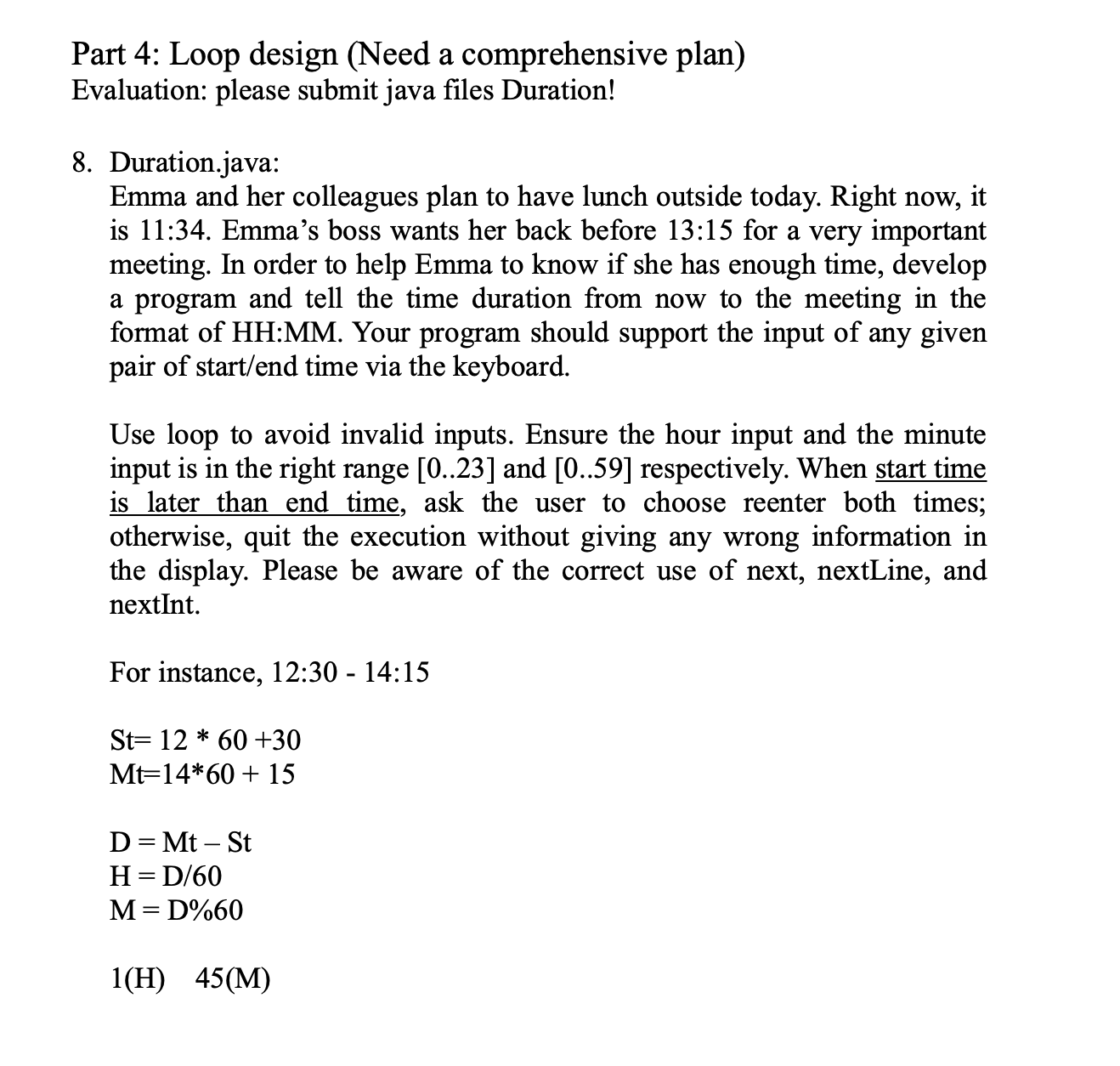Solved Part 4: Loop design (Need a comprehensive plan) | Chegg.com