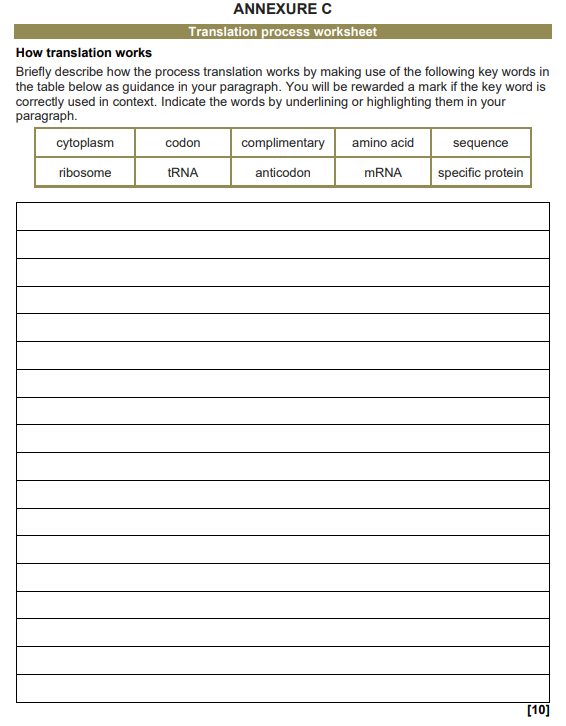 Solved How translation works Briefly describe how the | Chegg.com