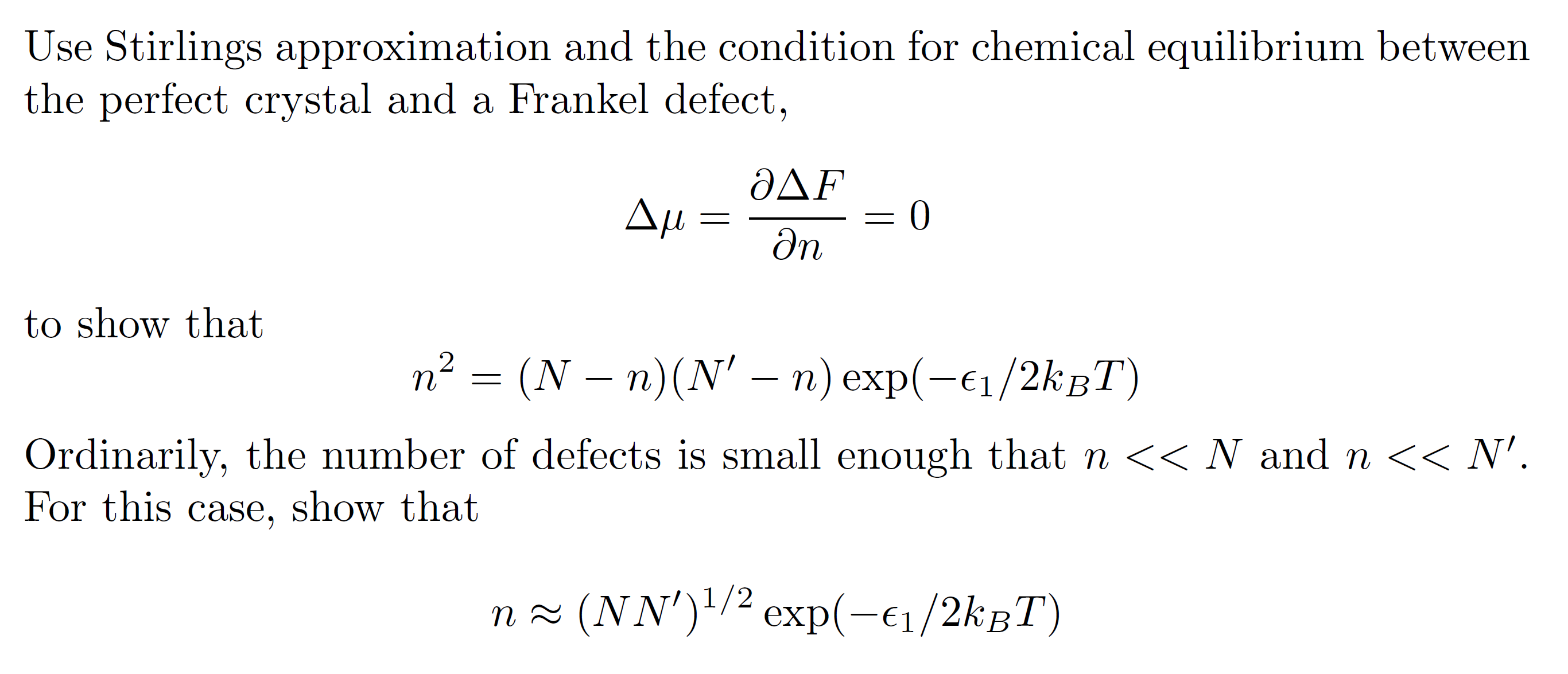 Solved (8) In an atomic lattice of an ionic solid, a Frenkel | Chegg.com