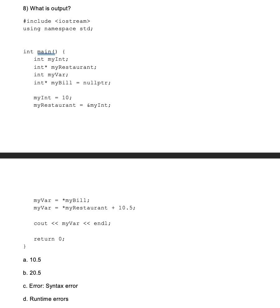 Solved 32) Which destructor can be used to avoid a memory | Chegg.com