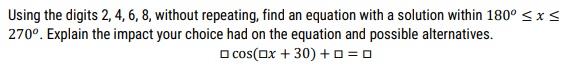 Solved Using the digits 2,4,6,8, without repeating, find an | Chegg.com