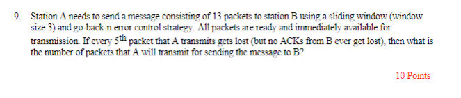 Solved Station A needs to send a message consisting of 13 | Chegg.com