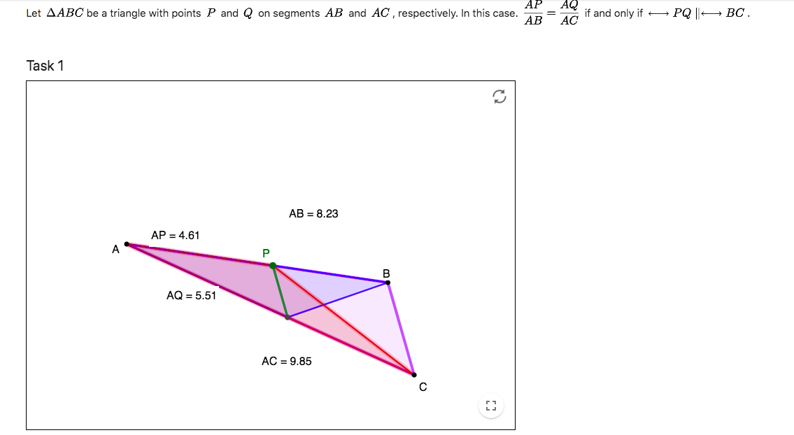 Solved Let ABC be a triangle with points P and Q on | Chegg.com
