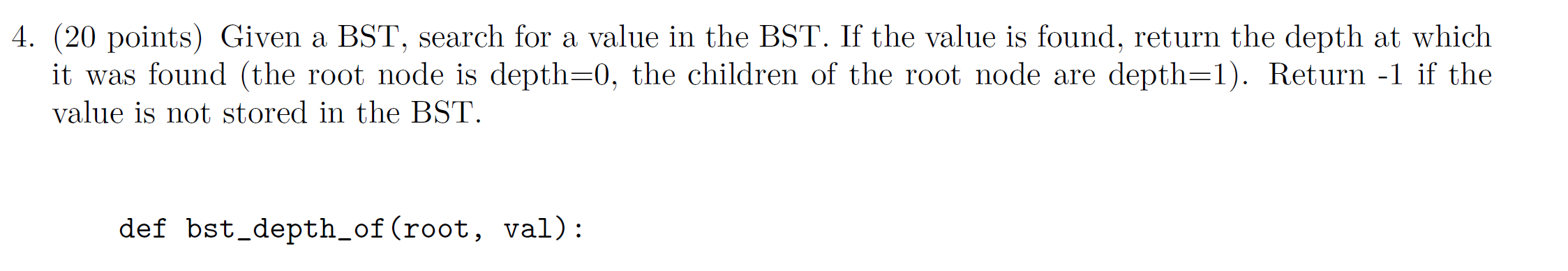 Solved Need help with this BST problem!! Use Recursion and | Chegg.com