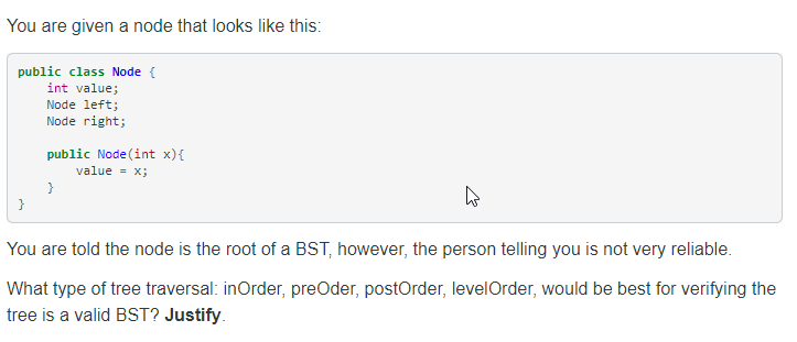 Solved You are given a node that looks like this public | Chegg.com