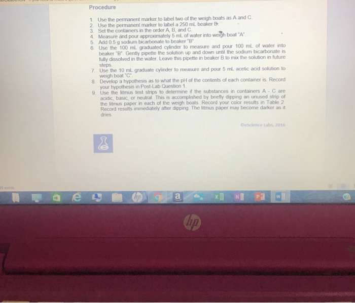 Experiment 1: Neutralization of Acids and Bases In | Chegg.com