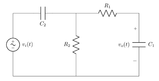 Solved (R1R2C1C2)d2vo/dt+(R2C1+R1C1+R2C2) dvo/dt+vo(t) | Chegg.com