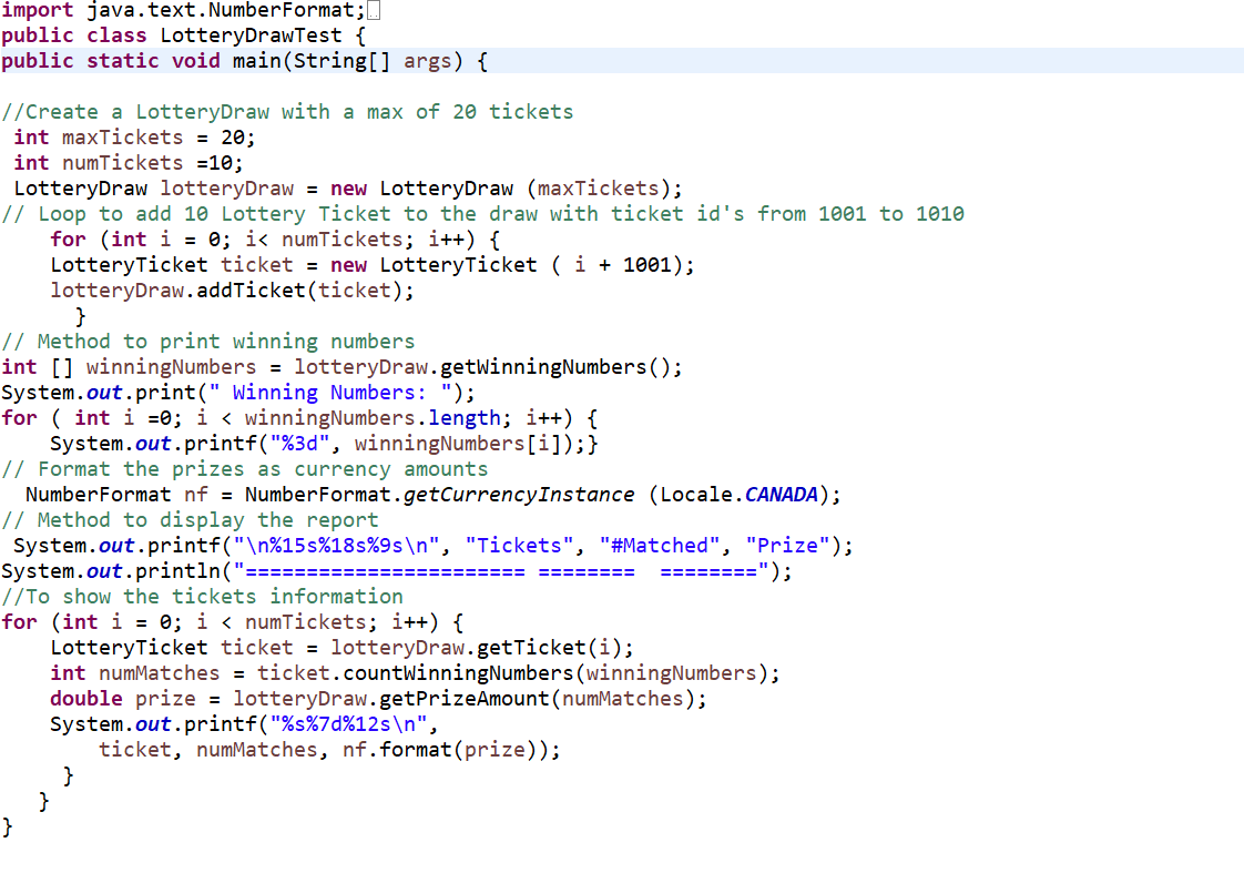 Solved Part A: Create a new version of the LotteryTicket | Chegg.com