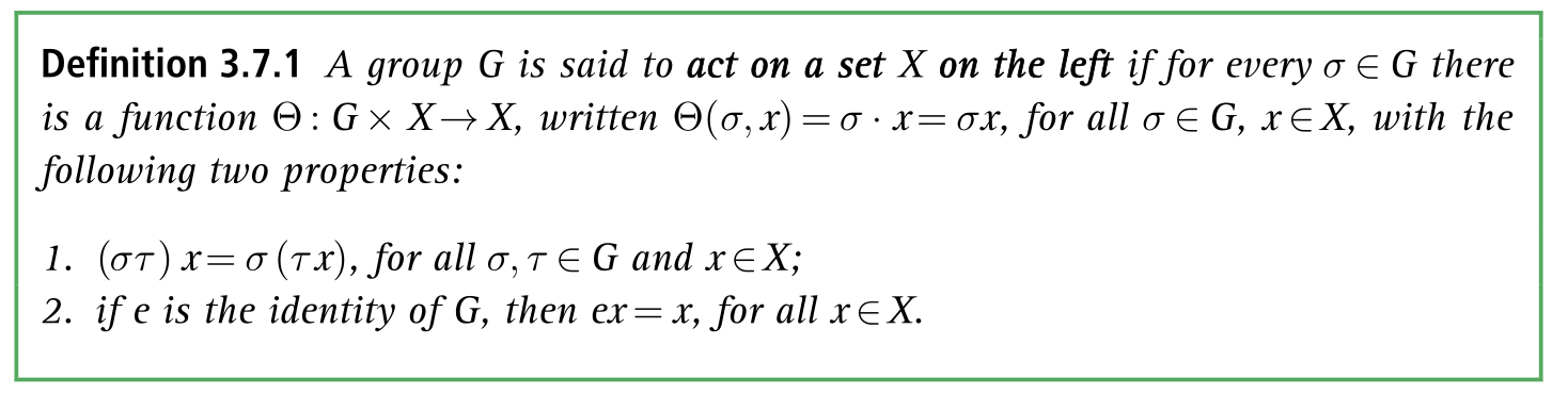 Solved R Nexample 3 The Symmetric Group S {n} Acts
