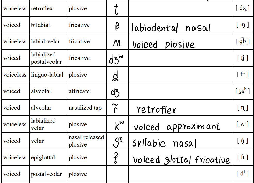 The following table presents the voice, place and | Chegg.com