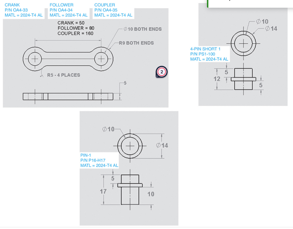 Draw the following assembly. A. An assembly drawing | Chegg.com