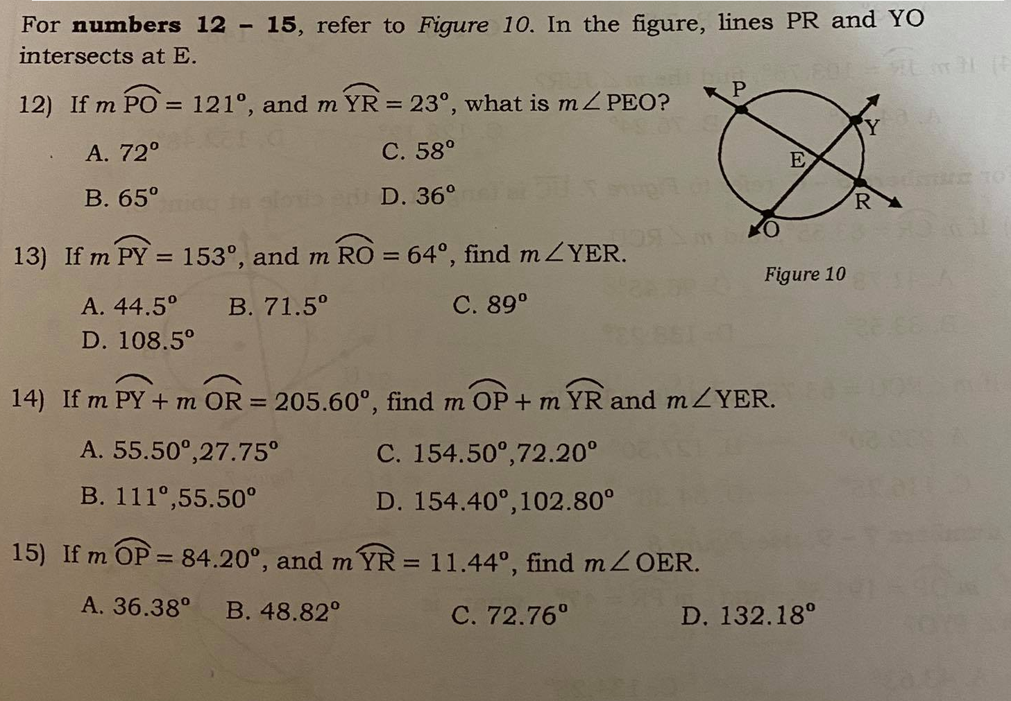 Solved For numbers 12 - 15, refer to Figure 10. In the | Chegg.com