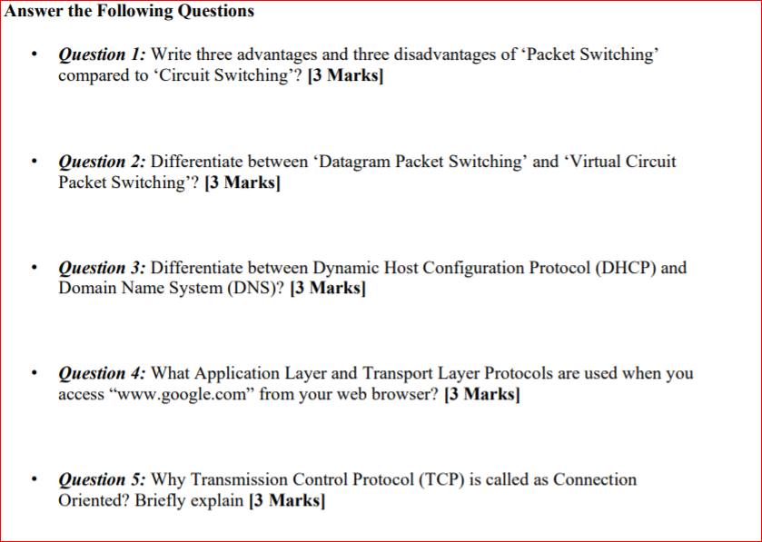 Solved Answer the following Questions Question 1: Write | Chegg.com