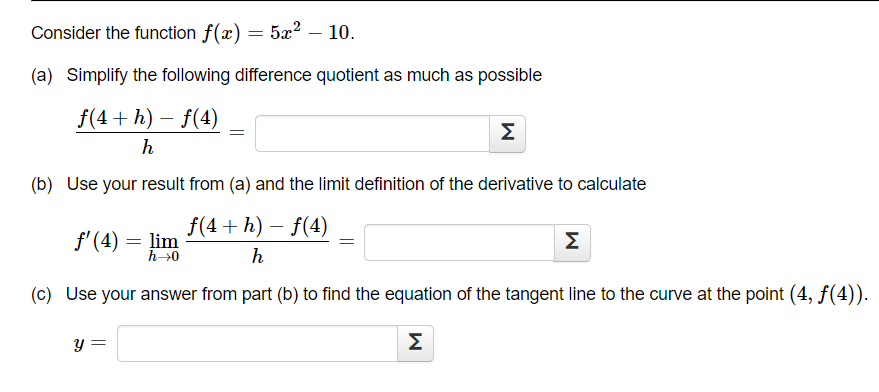 Solved Consider the function f(x)=5x2−10. (a) Simplify the | Chegg.com