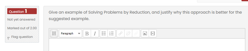 Solved Question 1 Give an example of Solving Problems by | Chegg.com