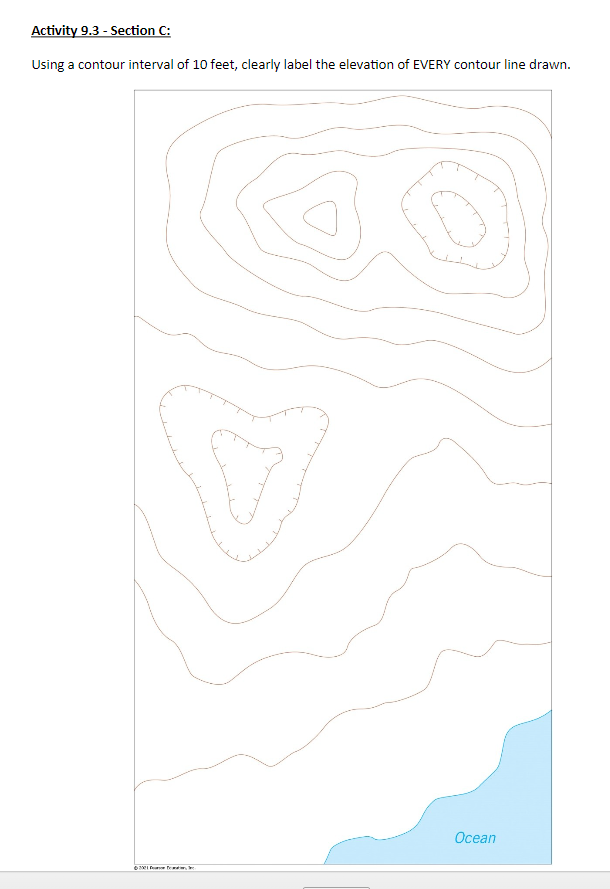 Solved Activity 9.5 Use the map below, also provided as a | Chegg.com