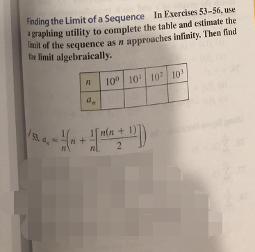Solved Finding the Limit of a Sequence In Exercises 53-56, | Chegg.com