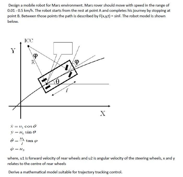 Solved Design a mobile robot for Mars environment. Mars | Chegg.com