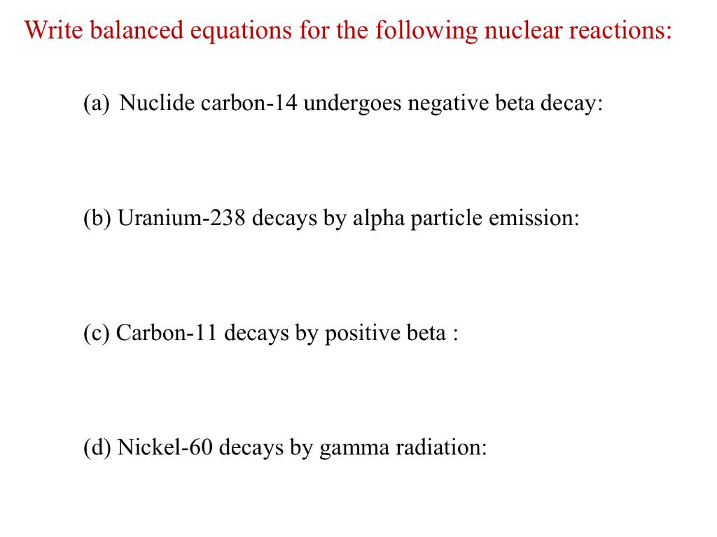 Solved Write balanced equations for the following | Chegg.com