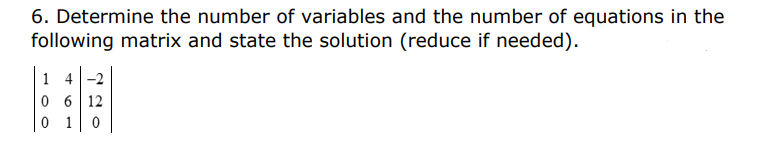 Solved 6. Determine the number of variables and the number | Chegg.com