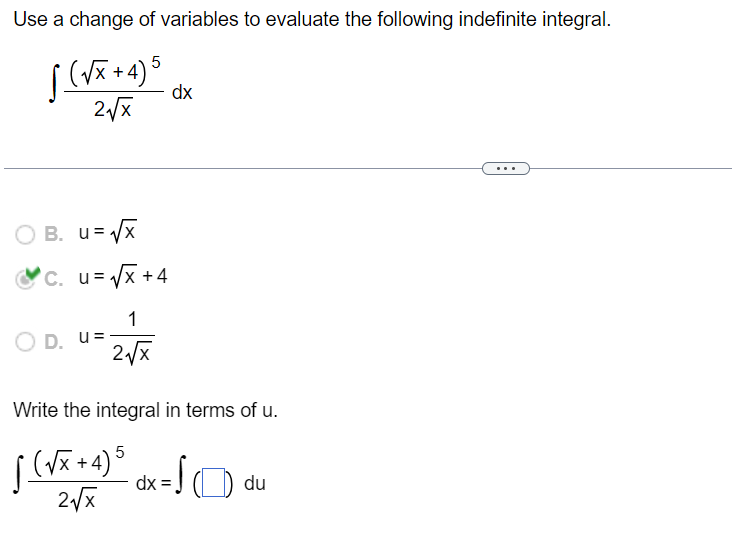 Solved Use a change of variables to evaluate the following | Chegg.com