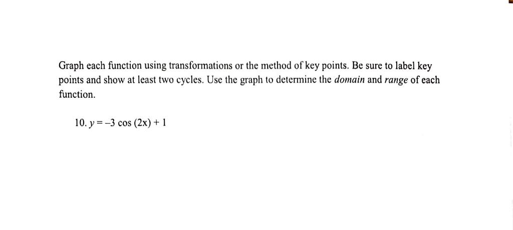 Solved Graph each function using transformations or the | Chegg.com