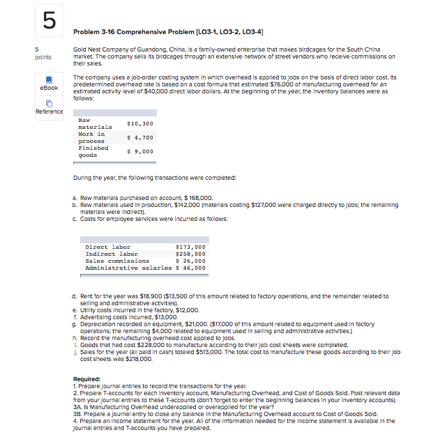 Solved Problem 3-16 Comprehensive Problem (LO3-1, LO3-2, | Chegg.com