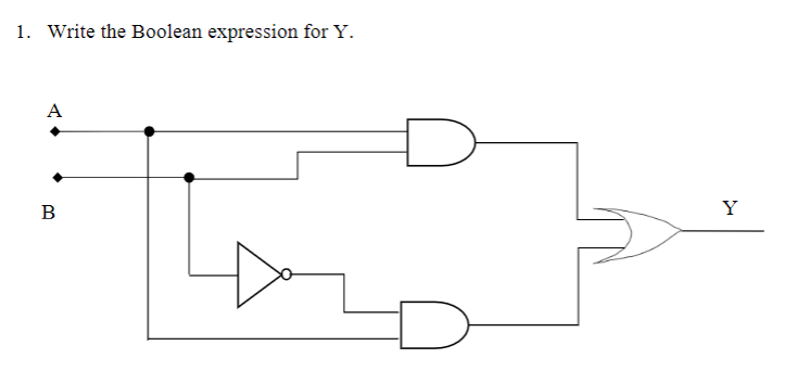 Solved Help please.Write the Boolean expression for Y. | Chegg.com