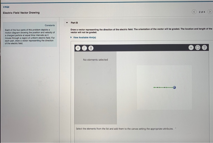 Solved Electric Field Vector Drawing 2 of 4 Constants Part A | Chegg.com