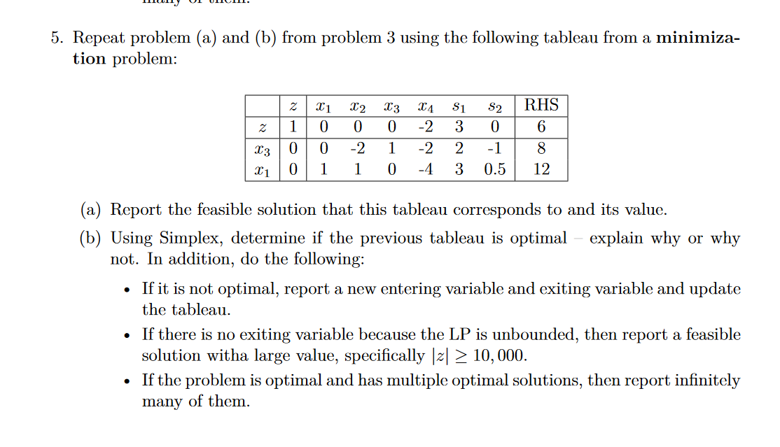 Solved 5. Repeat problem (a) and (b) from problem 3 using | Chegg.com