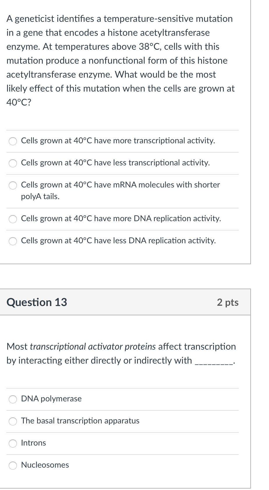 Solved A geneticist identifies a temperature-sensitive | Chegg.com