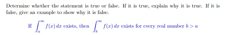 Solved Determine whether the statement is true or false. If | Chegg.com