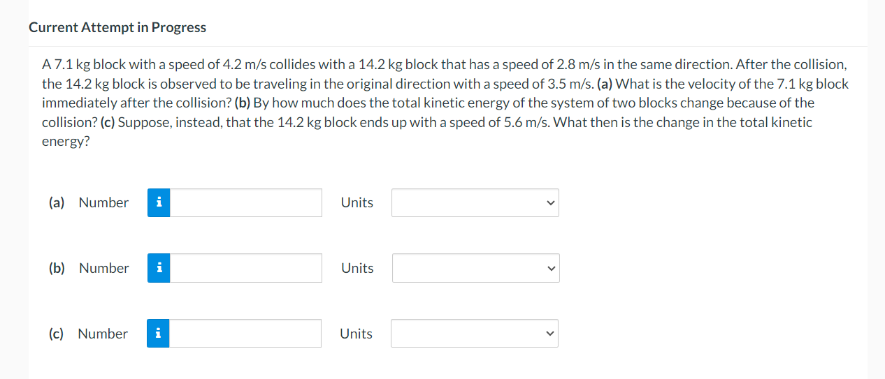 Current Attempt in Progress A 7.1 kg block with a | Chegg.com